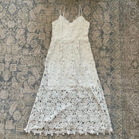 Express | Dresses | Express Endless Rose Lace Cami Midi Dress | Poshmark